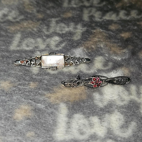 various | Jewelry | Pair Of Bar Style Pins | Poshmark